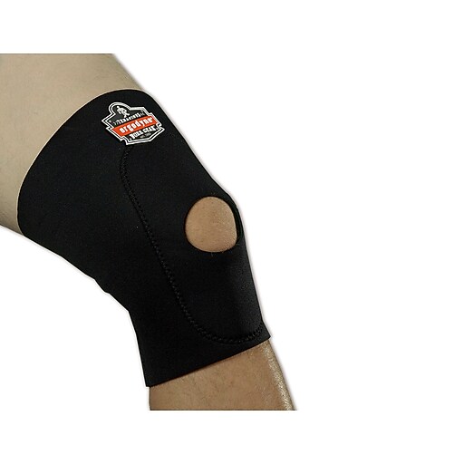 Ergodyne® ProFlex® Knee Sleeve With Open Patella/Anterior Pad, Black ...