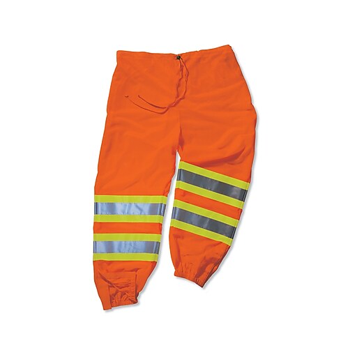 Ergodyne GloWear 8911 High Visibility Pants, ANSI Class E, Orange ...
