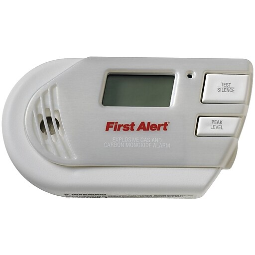 First Alert Combination Explosive Gas and Carbon Monoxide Alarm with ...