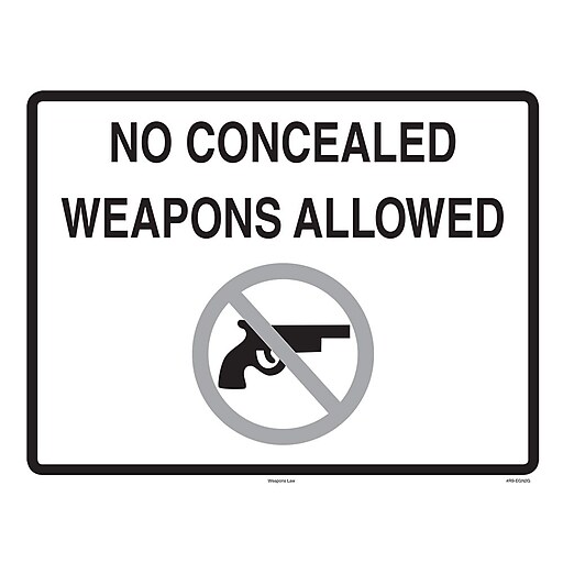 ComplyRight Concealed Weapons Law Poster (EGN2G) | Staples