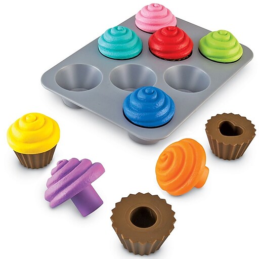Learning Resources Smart Snacks Shape Sorting Cupcakes Toy Food ...