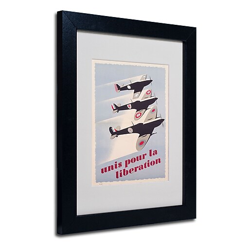 Trademark "Propaganda Poster for Liberation" Art, White Matte W/Black ...