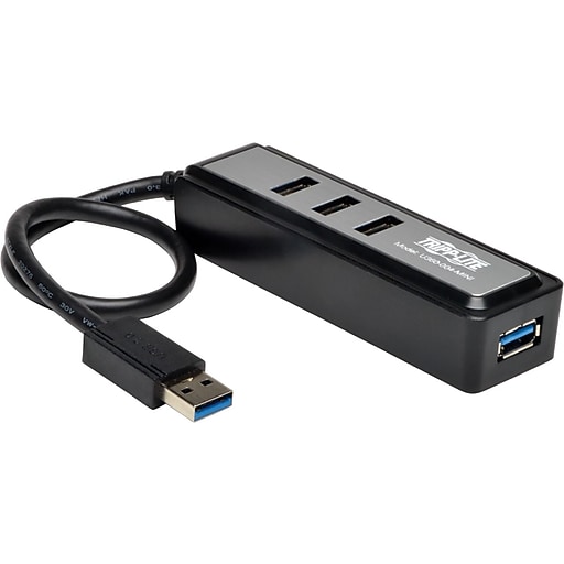 Tripp Lite Portable USB 3.0 SuperSpeed Mini Hub, 4-Port | Staples