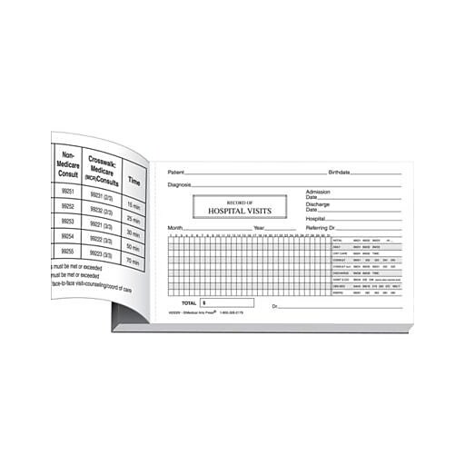 Medical Arts Press Log of Hospital Visits, Pocket-Sized, 2-Part | Staples