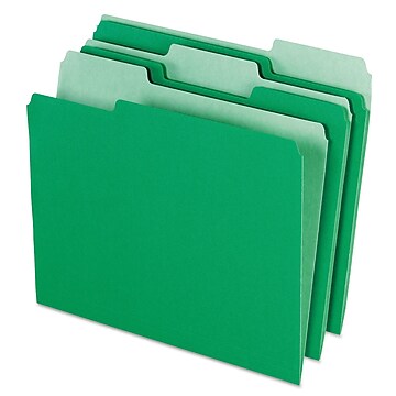 green file folders | Staples