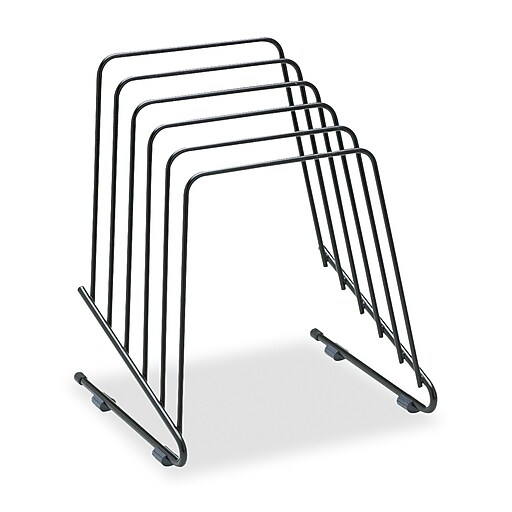 Fellowes®, Wire Step File II, 5 Comp, Steel, 7 1/4 x 6 x 8 1/4, Black ...