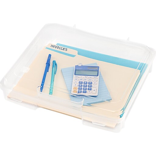 IRIS Deep Portable Project Case, Clear (150655) | Staples