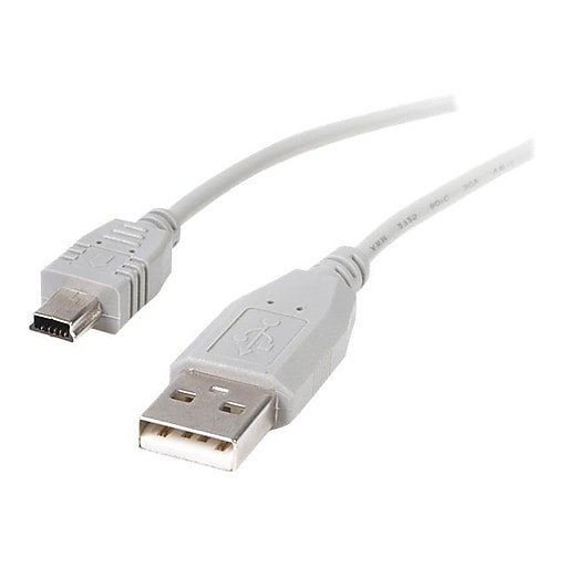 StarTech USB2HABM6IN 6" Mini USB 2.0 Cable, A to Mini B (2738772) | Staples