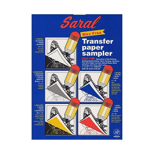 Saral Transfer (Tracing) Paper Sampler, 5 Sheets, 8 1/2" X 11", 2/Pack ...