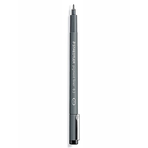 Staedtler Pigment Liner 0.3 mm black [Pack of 5] | Staples