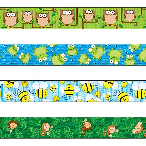 Carson Dellosa 144548 144 X 3 Variety Straight Border Set Woodland