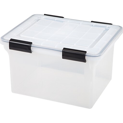 Iris® Letter Legal Size Weathertight File Box Storage 6 Pack 110600