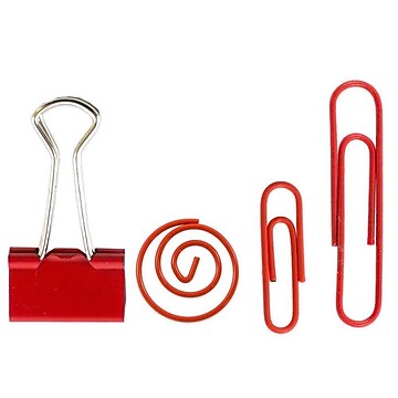 red paper clips | Staples