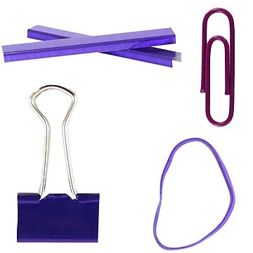 purple+binder+clips | Staples