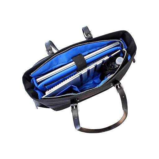 Francine WIB Slim Liberator Black Microfiber/Nylon Tote Bag for 14.1 ...