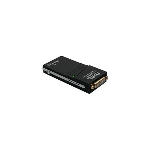 Plugable (UGA-165) USB 2.0 External Graphic Adapter, Black at Staples