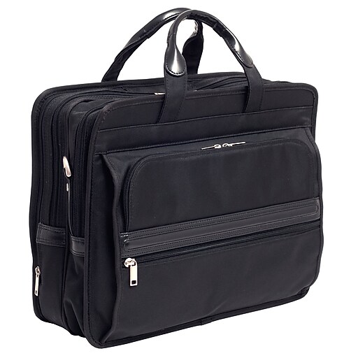 McKlein P Series Laptop Briefcase, Black Nylon (56445) | Staples