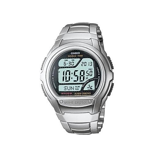 Casio® Multi-Band Atomic Timekeeping Digital Sports Watch, Silver ...