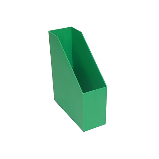 Romanoff Plastic Magazine File, Green, 3 pack (ROM77705) | Staples