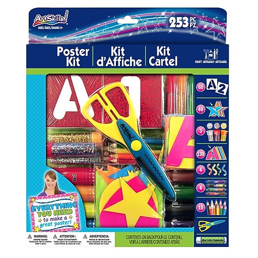 ArtSkills® Poster Making Kit, 10" x 12" x 1.9", 253/Pack (PA-1276 ...