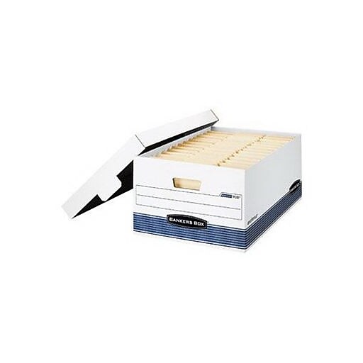 Bankers Box® Medium Duty File Storage Box, 24" Legal Size, Lift-Off Lid ...