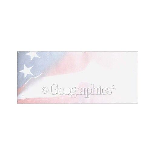 Geographics® Design Envelopes, American Flag, 4 x 9 1/21/Pack () | Staples