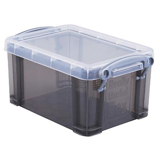 Really Useful 0.7 L Storage Box, Transparent smoke (0.7TSMK) | Staples