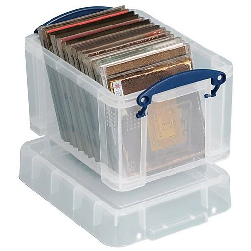 Really Useful 3 L Storage Box, Transparent Smoke Gray (3TSMK) | Staples