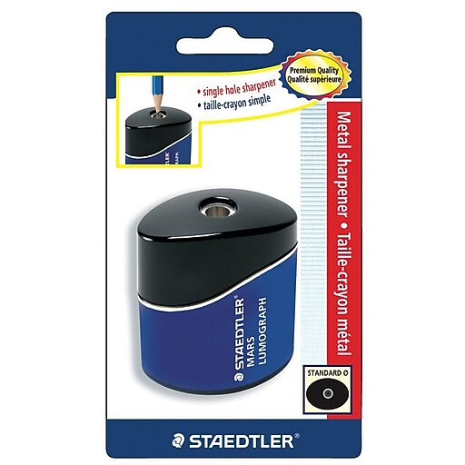 Staedtler Lumograph Pencil Sharpener Blue 2 1/2" (511 100 BK) | Staples