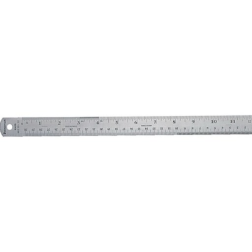 Staedtler Ruler Silver 12" (963 53-12BK) | Staples