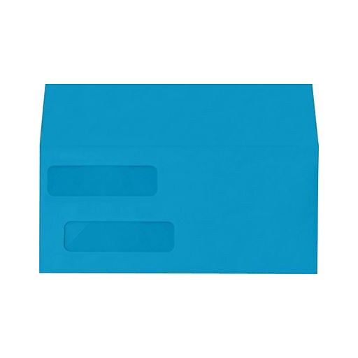 LUX Double Window Invoice Envelopes (4 1/8 x 9 1/8) 250/Box, Pool ...