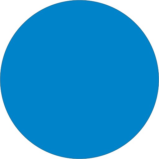 Tape Logic Inventory Circle Labels, 3/4", Light Blue, 500/Roll (DL610C ...