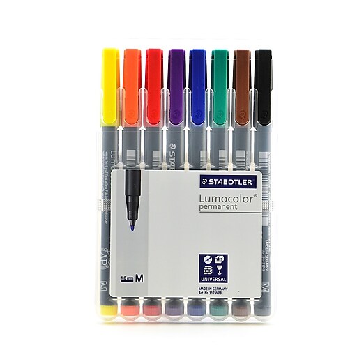 Staedtler Lumocolor Permanent Overhead Projection Markers, Medium Tip ...