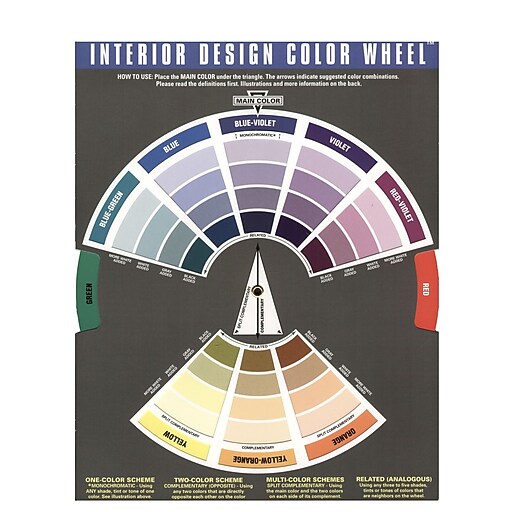 The Color Wheel Company Interior Design Color Wheel, Multicolor, 2/Pack ...