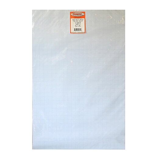 Clearprint Fade-Out Design And Sketch Vellum - Grid 10 X 10 24 In. X 36 ...
