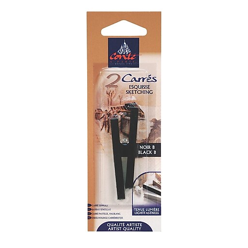 Conte Crayons Black B Pack Of 2 [Pack Of 4] (4PK-2360) | Staples