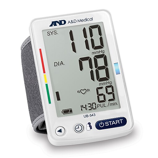 A&D Medical Premium Wrist Pressure Monitor (UB-543) | Staples