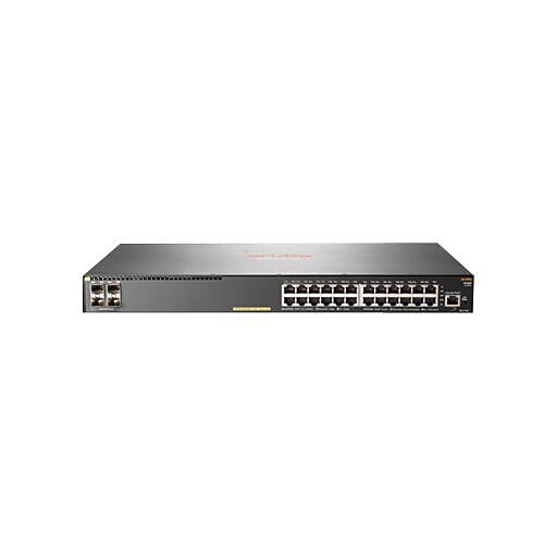 HP® Aruba 2930F 24-Port PoE+ Fixed-Port Managed Gigabit Ethernet Switch ...