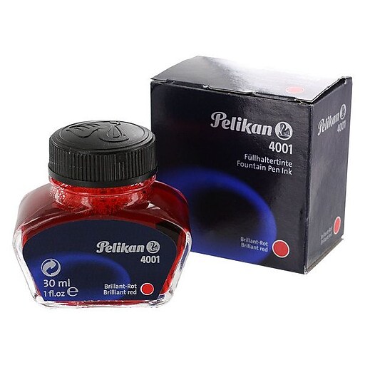 Pelikan 4001 Ink Red [Pack Of 2] | Staples