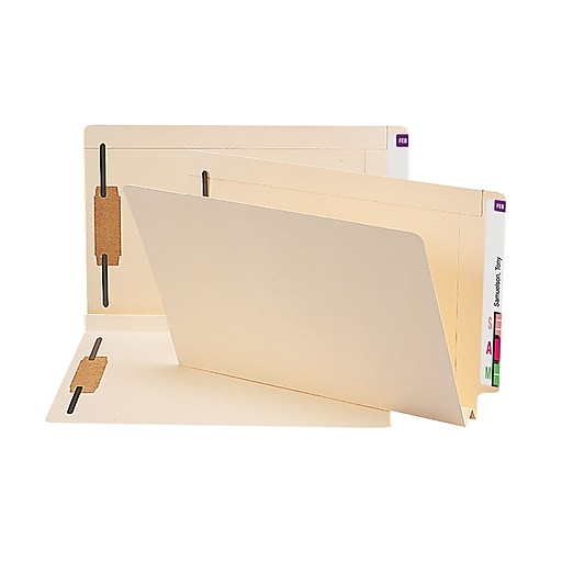 Smead® Heavyweight Manila End Tab Fastener Folders with Reinforced Tab ... Smead® Heavyweight Manila End Tab Fastener Folders with Reinforced Tab ...