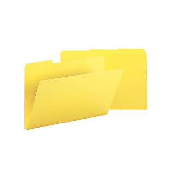 yellow legal file folders | Staples