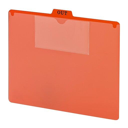 Smead Poly Out Guide Two-Pocket Style, 1/5-Cut Tab Center Position ...