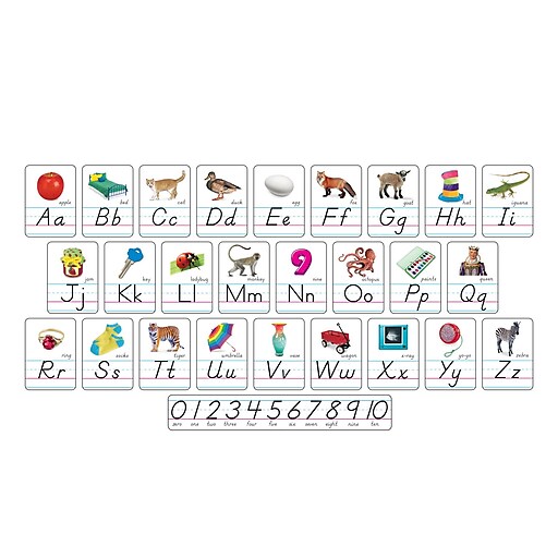 Modern Manuscript Photo Alphabet Bulletin Board Set At Staples