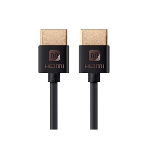 Monoprice Ultra Slim Series High Speed HDMI® Cable, 6ft Black | Staples