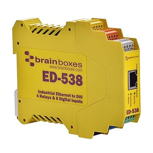 Brainboxes Ethernet to Digital IO Relay Gateway (ED-538) | Staples