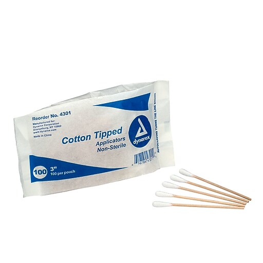 First Aid Only® Cotton Tipped Applicators, 100/Bag (25-400) at Staples