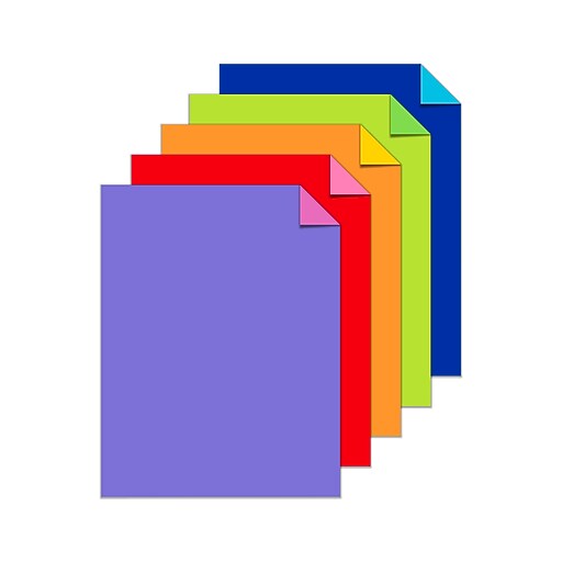 Neenah Paper Astrobrights® Double Color Cardstock, 8 1/2" x 11 ...