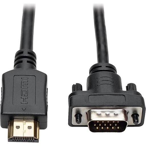 Tripp Lite P566-006-VGA 6' HDMI/VGA Video Cable, Black | Staples