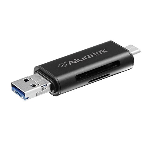 Aluratek AUCRC300F USB 3.1/Type C/Micro USB Multi-Format SD Card Reader ... Aluratek AUCRC300F USB 3.1/Type C/Micro USB Multi-Format SD Card Reader ...
