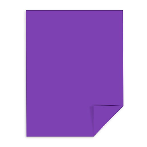 Astrobrights 65 lb. Cardstock Paper, 8.5" x 11", Purple, 250 Sheets ...